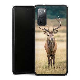 DeinDesign Galaxy S20 FE Handy Silikon H&uuml;lle Case schwarz Handyh&uuml;lle Forrest Meadow Deer