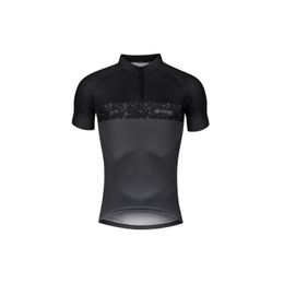 Force Radtrikot Jersey Force ROCK shirt grau-schwarz Kurzarm