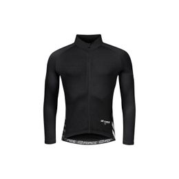 Force Radtrikot Jersey Force SPIKE Langarm schwarz/ weiss