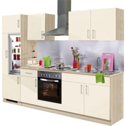 Wiho-Küchen wiho Küchen Küchenzeile Kiel, mit E-Geräten, Breite 270 cm, gelb