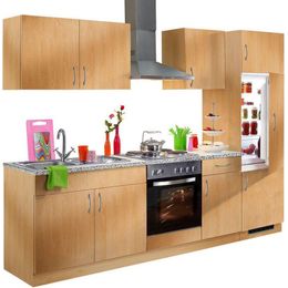 Wiho-Küchen wiho Küchen Küchenzeile Kiel, mit E-Geräten, Breite 270 cm, beige|braun