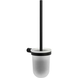 Saqu - Black WC-Bürstengarnitur 9,2 x 13,7 x 35 cm mattschwarz