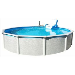 Stahlwand Swimming Pool Set Grande rund ø 366 x 135 cm ohne Zubehörset - Steinbach