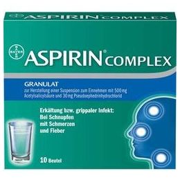 BAYER Aspirin Complex Btl.m.Gran.z.Herst.e.Susp.z.Einn. 10 St