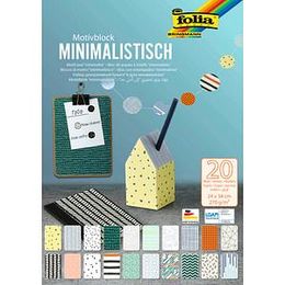 Folia Motivblock Minimalistisch farbsortiert 270 g/qm 20 St.