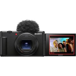 Sony Vlog-Kamera ZV-1 II 4K Ultra HD Video Systemkamera (20,1 MP, 2,7x opt. Zoom, Bluetooth, WLAN (Wi-Fi), schwarz