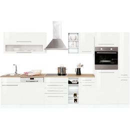 HELD MÖBEL HELD MÖBEL Küchenzeile Eton, mit E-Geräten, Breite 330 cm, weiß