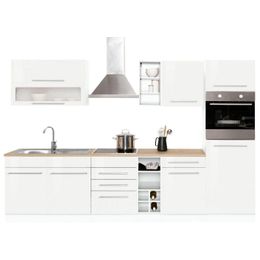 HELD MÖBEL HELD MÖBEL Küchenzeile Eton, mit E-Geräten, Breite 300 cm, weiß
