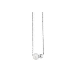 CAI CAÏ Collierkettchen 925/- Sterling Silber rhodiniert Perle, weiß