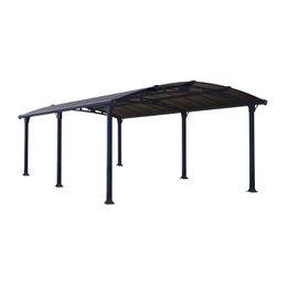 Palram Canopia Arcadia Carport aus Aluminium 3,6 x 6,5 m grau