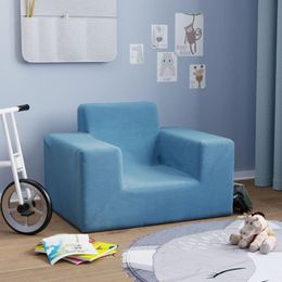 MAISONCHIC - Kindersofa Sofa Loungesofa Couch Modern Blau Weich Plüsch DE37803 - Blau