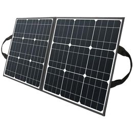 Ff Flashfish - 100 w 18 v tragbares Solarpanel, FlashFish faltbares Solarladegerät mit 5 v usb 18 v DC-Ausgang, kompatibel mit tragbaren Generatoren,