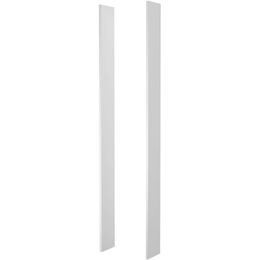 Lomadox - Seitenpaneel für Kleiderschrank OLMO-83 in weiß, b/h/t: ca. 22/216/2 cm - weiß