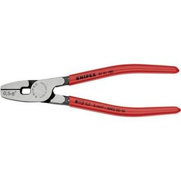 Knipex Aderendhuelsenzange 180mm Fronteinf. 0,5-6mm² Knipex 97 81 180 Crimpzange Aderendhülsen 0.5 bis 6 mm²