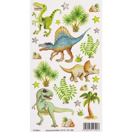 buttinette Porzellansticker "Dinosaurier", bunt, 1 Bogen