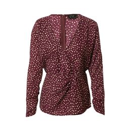 AX Paris Bluse Damen Gr&ouml;&szlig;e XS weinrot / wei&szlig;