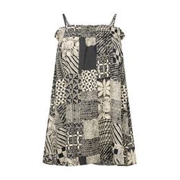 Nasty Gal Plus Kleid Damen Gr&ouml;&szlig;e 50 creme / schwarz Sommerkleid