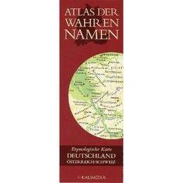 Atlas der Wahren Namen, Etymologische Karte Deutscher Sprachraum, Karte (im Sinne von Landkarte)