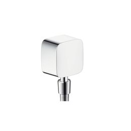 Hansgrohe Schlauchanschluss Fixfit DN15 chrom mit Kugelgelenk und R&uuml;ckflussverhinderer