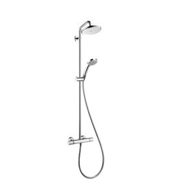 Hansgrohe Showerpipe Croma 220 f&uuml;r Dusche chrom mit Thermostat