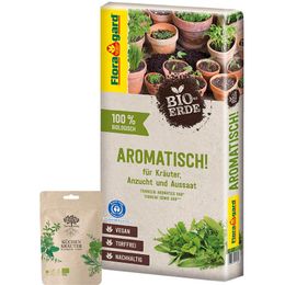 Bio Erde Aromatisch 40 Liter & Terre Unity Küchenkräuter Samen Bundle - Floragard