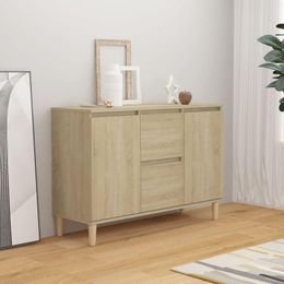 MAISONCHIC Sideboard Kommode für Wohnzimmer Küche Sonoma-Eiche 103,5x35x70 cm Holzwerkstoff DE65116