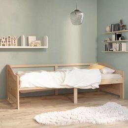 MAISONCHIC Tagesbett 3-Sitzer Einzelbett Bett für Schlafzimmer Massivholz Kiefer 90x200 cm DE87831