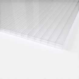 thyssenkrupp Lexan Thermoclear Plus Doppelstegplatten 16 mm Polycarbonat transparent, 980 mm, 2000 mm