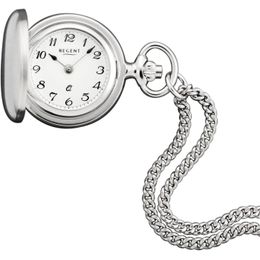Regent Uhren Regent Kettenuhr P764-32787749, (Set, 2-tlg., mit dazu passender Kette), Quarzuhr, Damenuhr, Acrylglas, silberfarben