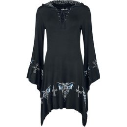 Gothicana by EMP Gothicana X Anne Stokes - Short Dragon Dress Kurzes Kleid schwarz in L