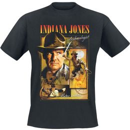 Indiana Jones Hommage T-Shirt schwarz in L