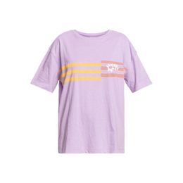 Roxy T-Shirt »Vibrations Beach« lila XXL XXL Stoff: Baumwoll-NoppenStoff [150 g/m2]