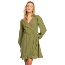 Roxy Maxikleid »Bright And Shine« Loden Green L - US-Größen US-Größen L Stoff: Leichter Doppelgaze-BaumwollStoff...