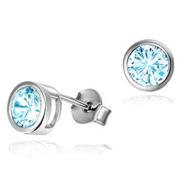 Goldmaid Damen Goldmaid Paar Ohrstecker blau