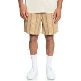 Quiksilver Shorts &raquo;Taxer Jacquard&laquo; Praline Taxer Jacquard Vert S S Stoff: BaumwollStoff [205 g/m2]