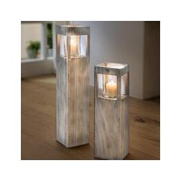 Windlichts&auml;ule Shabby-Charme, gro&szlig;