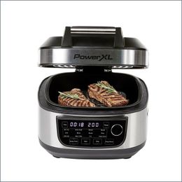 MediaShop PowerXL Multicooker - 12-in-1 Kocher mit Air Fryer Funktion - Indoor Grill - zum Braten, Kochen, Frittieren und als Elektrogrill - inkl.
