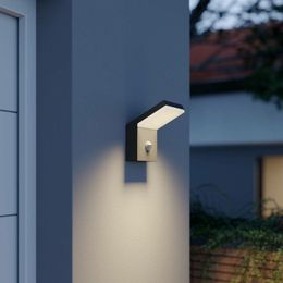 ARCCHIO Yolena - LED-Außenwandleuchte mit Sensor - dunkelgrau, weiß