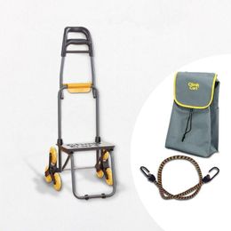 MediaShop Climb Cart - Einkaufstrolley - Treppensteiger mit 3-Rad-Mechanik - Klappbarer Einkaufswagen - Abnehmbare Jumbotasche - wetterfeste Materialien