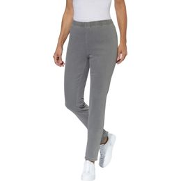 CR&Eacute;ATION L Damen Schlupfjeans schmal geschnitten grey denim Gr&ouml;&szlig;e 52