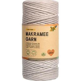 Folia Makramee Garn taupe Cozy taupe