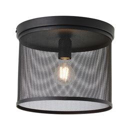 Brilliant Lampe, Tonno Deckenleuchte 1flg schwarz korund, Metall, 1x A60, E27, 52W,Normallampen (nicht enthalten)
