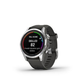 Smartwatch Garmin "FENIX 7S PRO - SOLAR EDITION" Smartwatches grau Fitness-Tracker