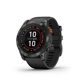 Smartwatch Garmin "FENIX 7X PRO - SOLAR EDITION" Smartwatches grau (dunkelgrau) Fitness-Tracker