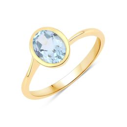 Rafaela Donata Ring Damen Gr&ouml;&szlig;e 58 hellblau / goldgelb