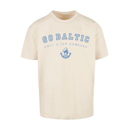 F4NT4STIC T-Shirt 'Go Baltic Ostsee Knut & Jan Hamburg' Herren Gr&ouml;&szlig;e XS sand / blau