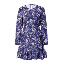 Dorothy Perkins Kleid Damen Größe 36 blau / navy / flieder Winterkleid