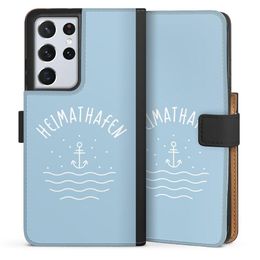 DeinDesign Handyhülle Heimathafen, Samsung Galaxy S21 Ultra 5G Hülle Handy Flip Case Wallet Cover