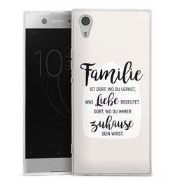 DeinDesign Handyhülle Familie ist Liebe, Sony Xperia XA 1 Silikon Hülle Bumper Case Handy Schutzhülle