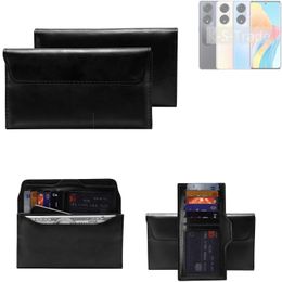 K-S-Trade Handyhülle für Oppo A1 5G, Handy Hülle Schutz Hülle Tasche Schutz Case Handytasche, schwarz